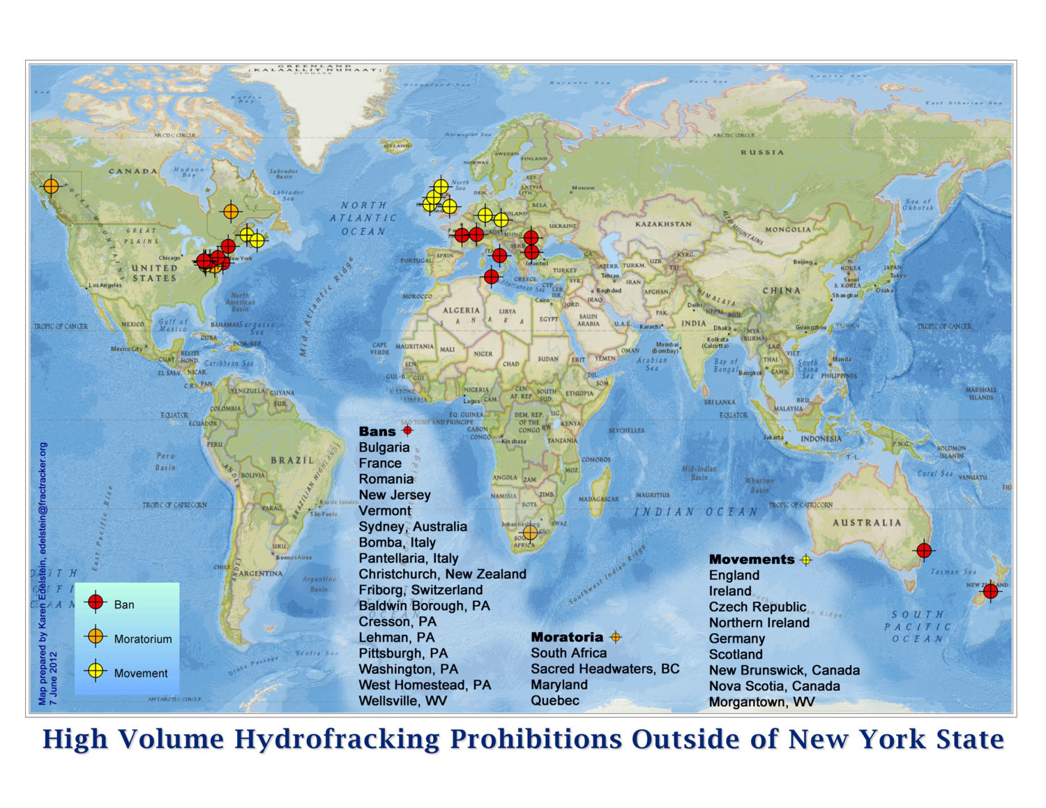 Global Reactions to Hydraulic Fracturing - FracTracker Alliance
