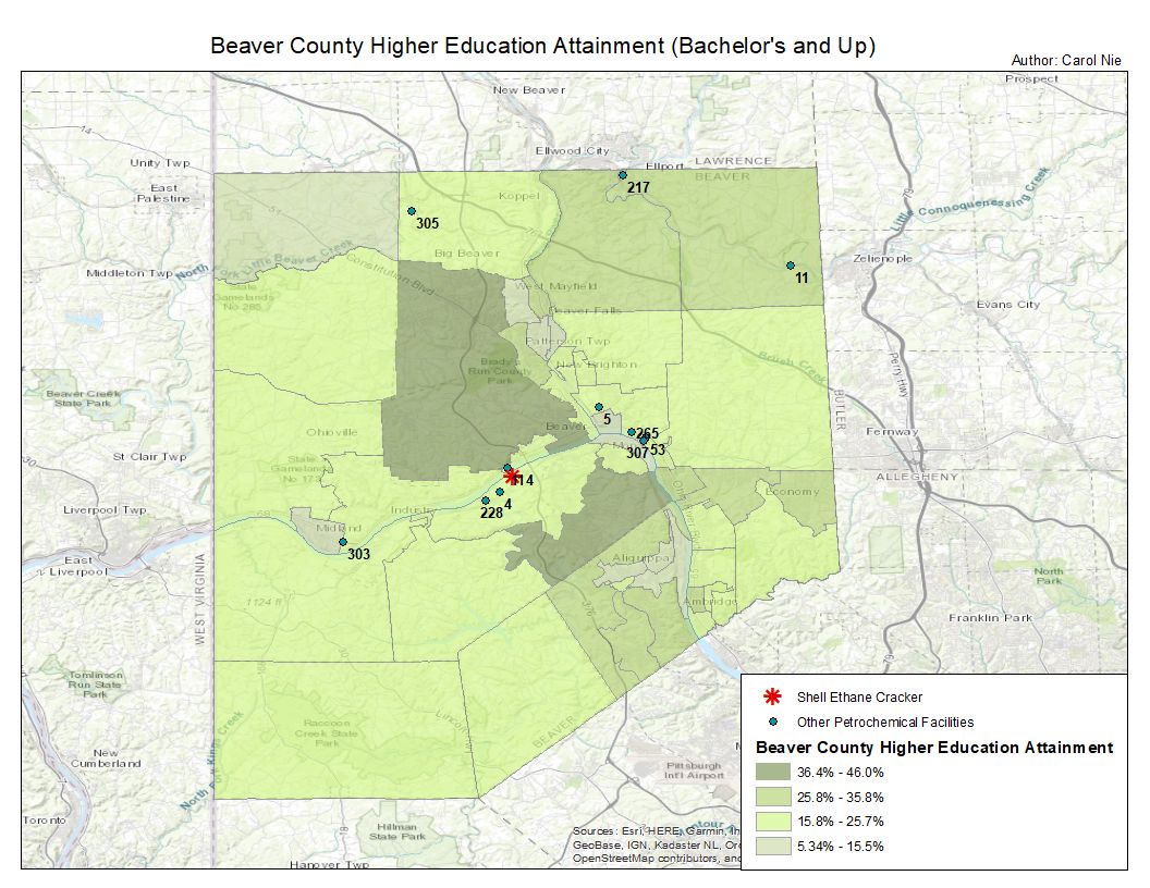 Upper Ohio River in Beaver County: Impact of Petrochemical Facility ...