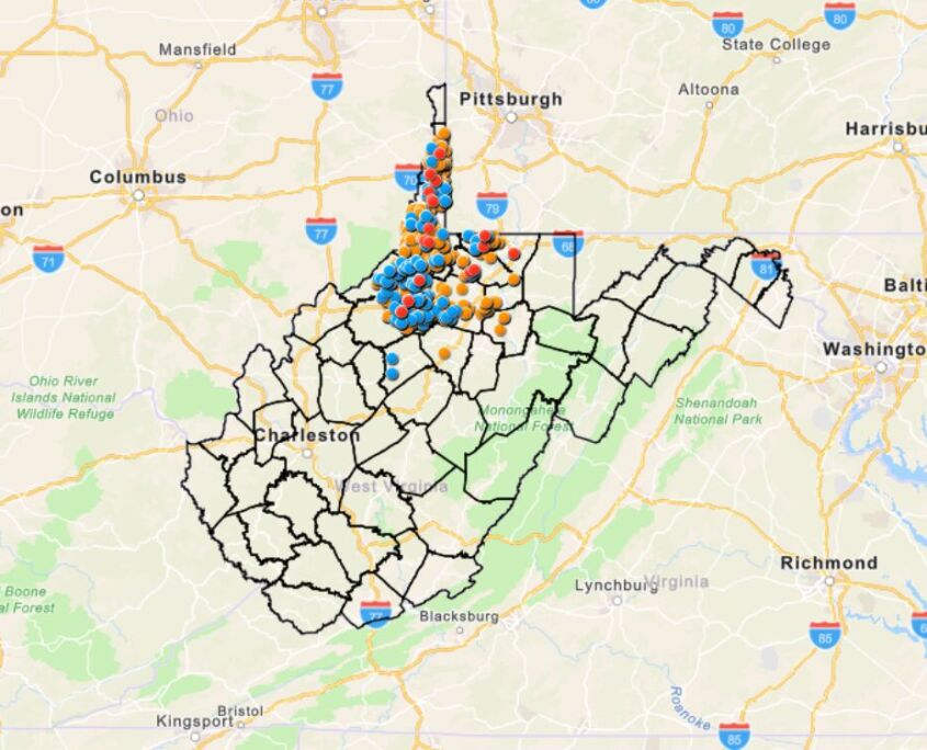 West Virginia oil and gas data